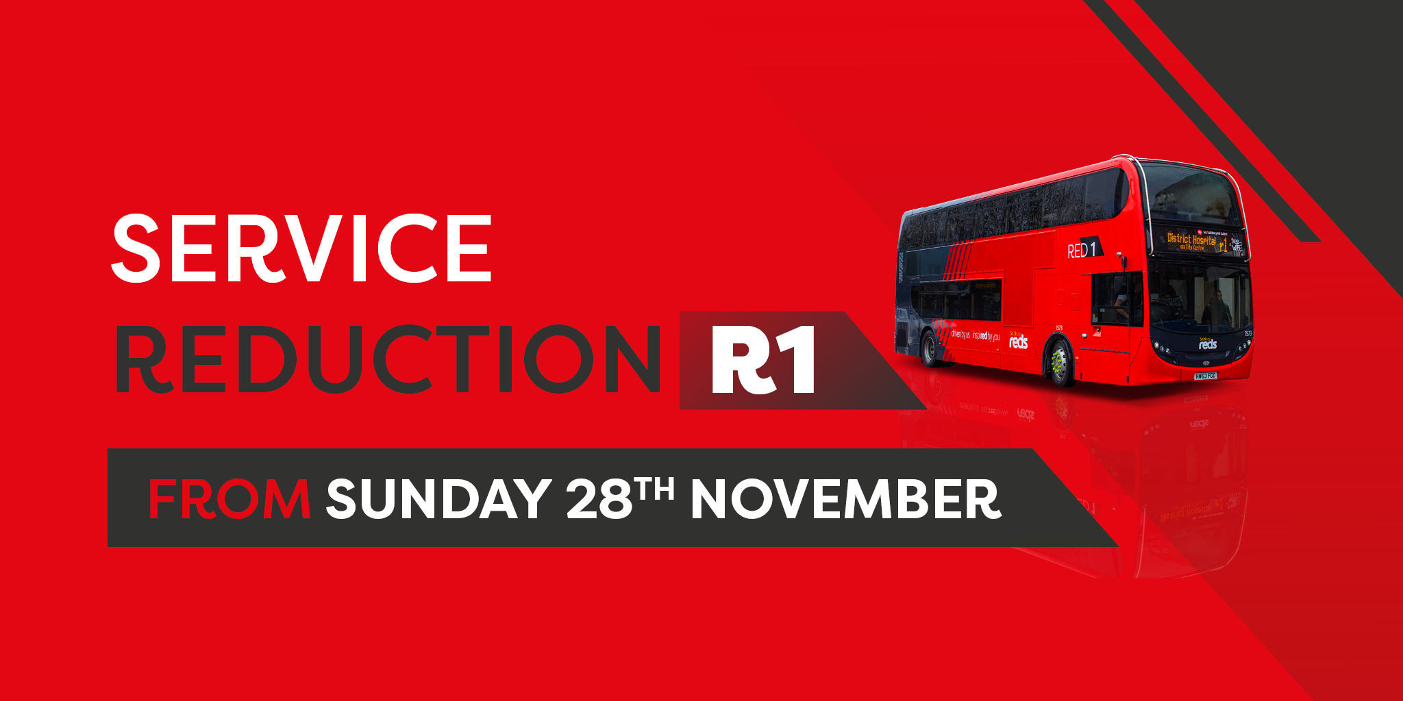 R1 service reduction - Salisbury Reds