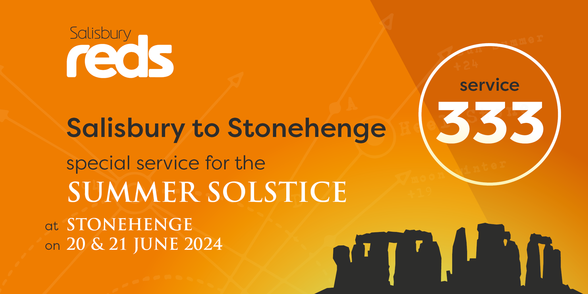 Summer Solstice Stonehenge timetable - Salisbury Reds