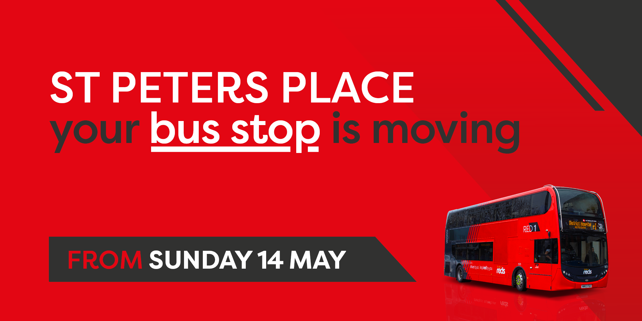 St Peters Place - your bus stop is moving! - Salisbury Reds