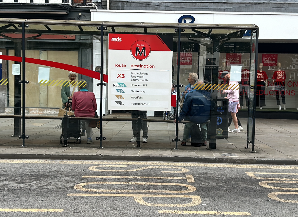 Blue Boar Row bus stop changes from Sunday 1 September - Salisbury Reds