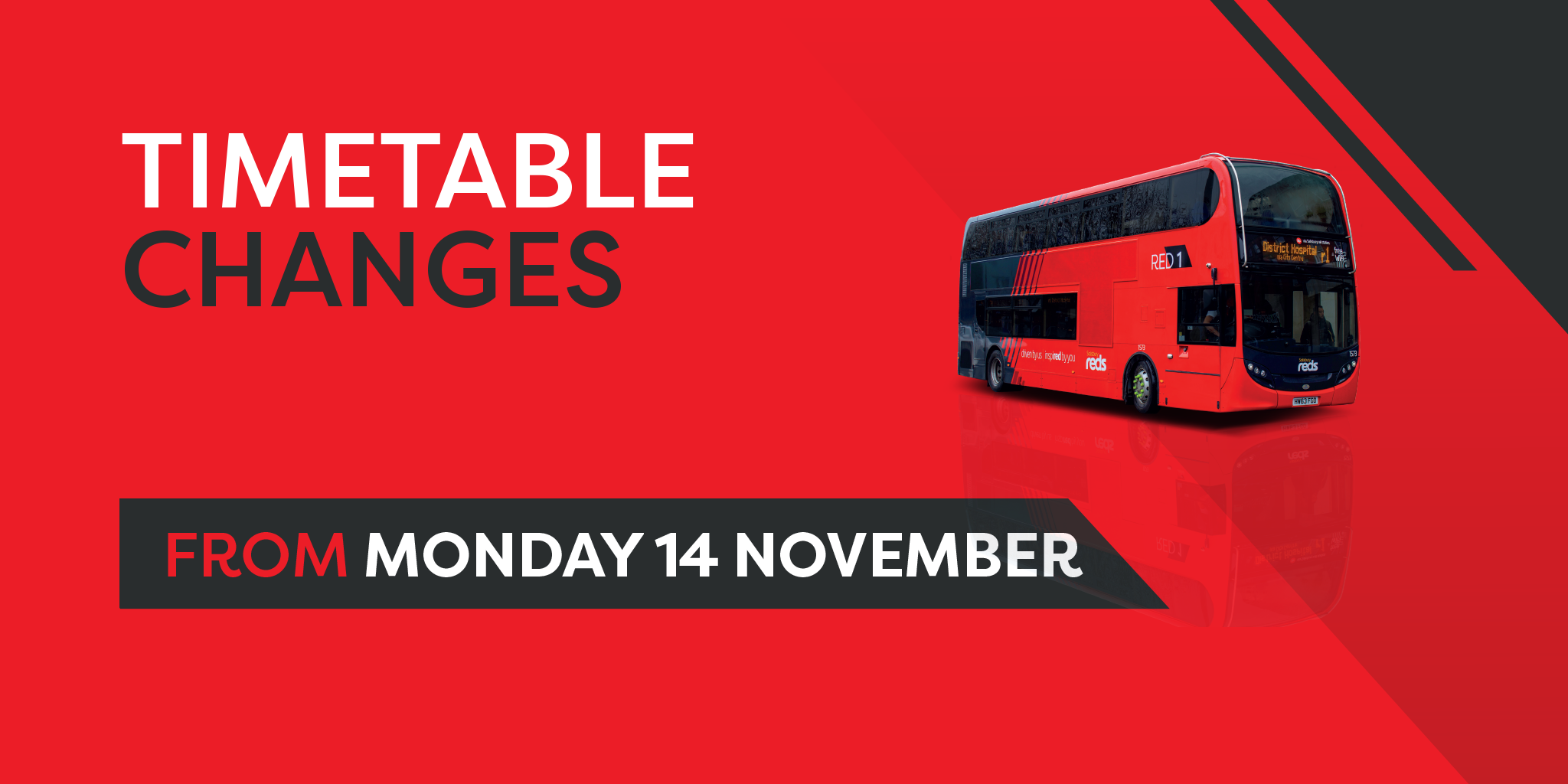 Timetable changes from Monday 14 November - Salisbury Reds