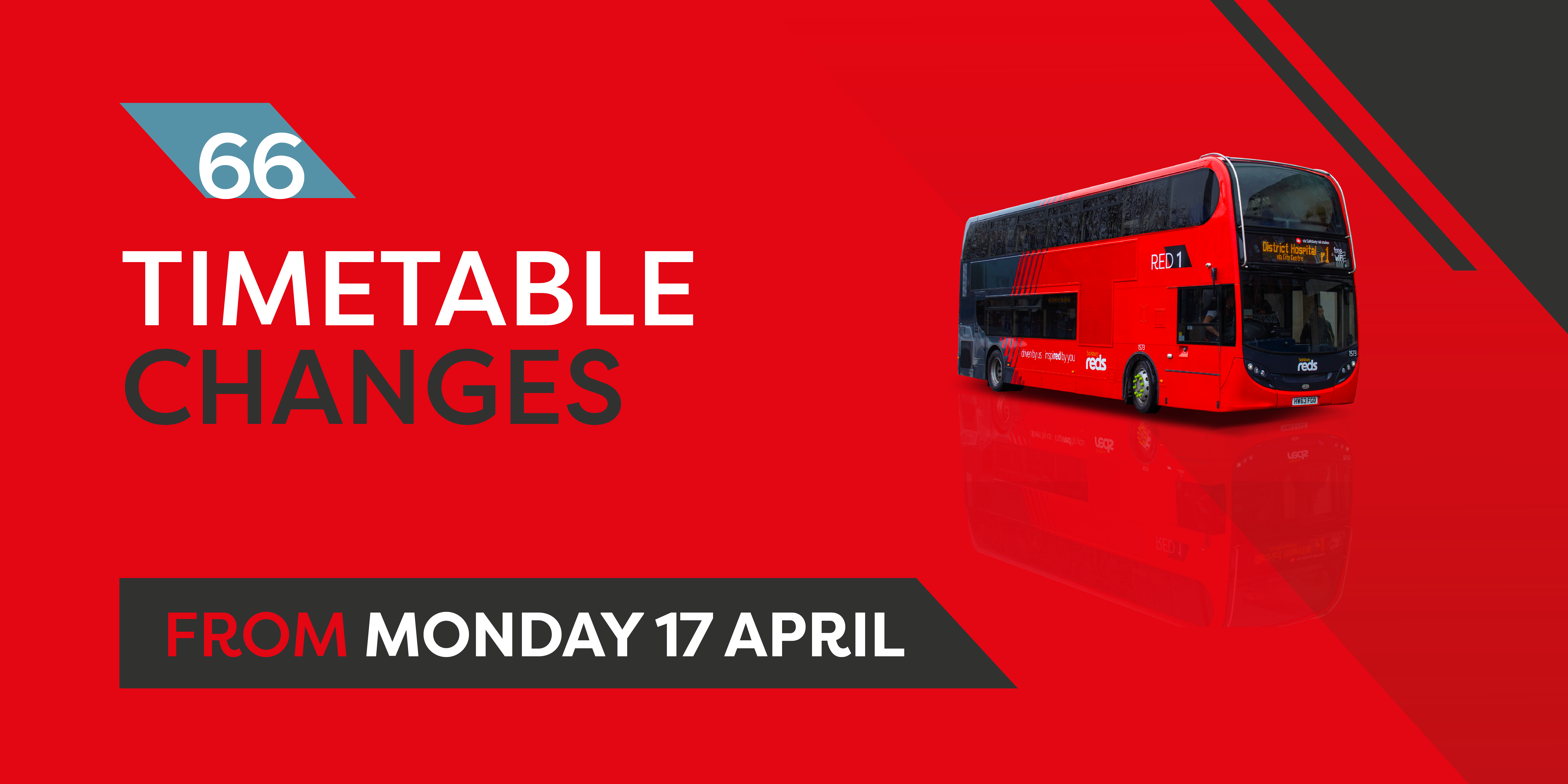 Timetable changes for service 66 - Salisbury Reds