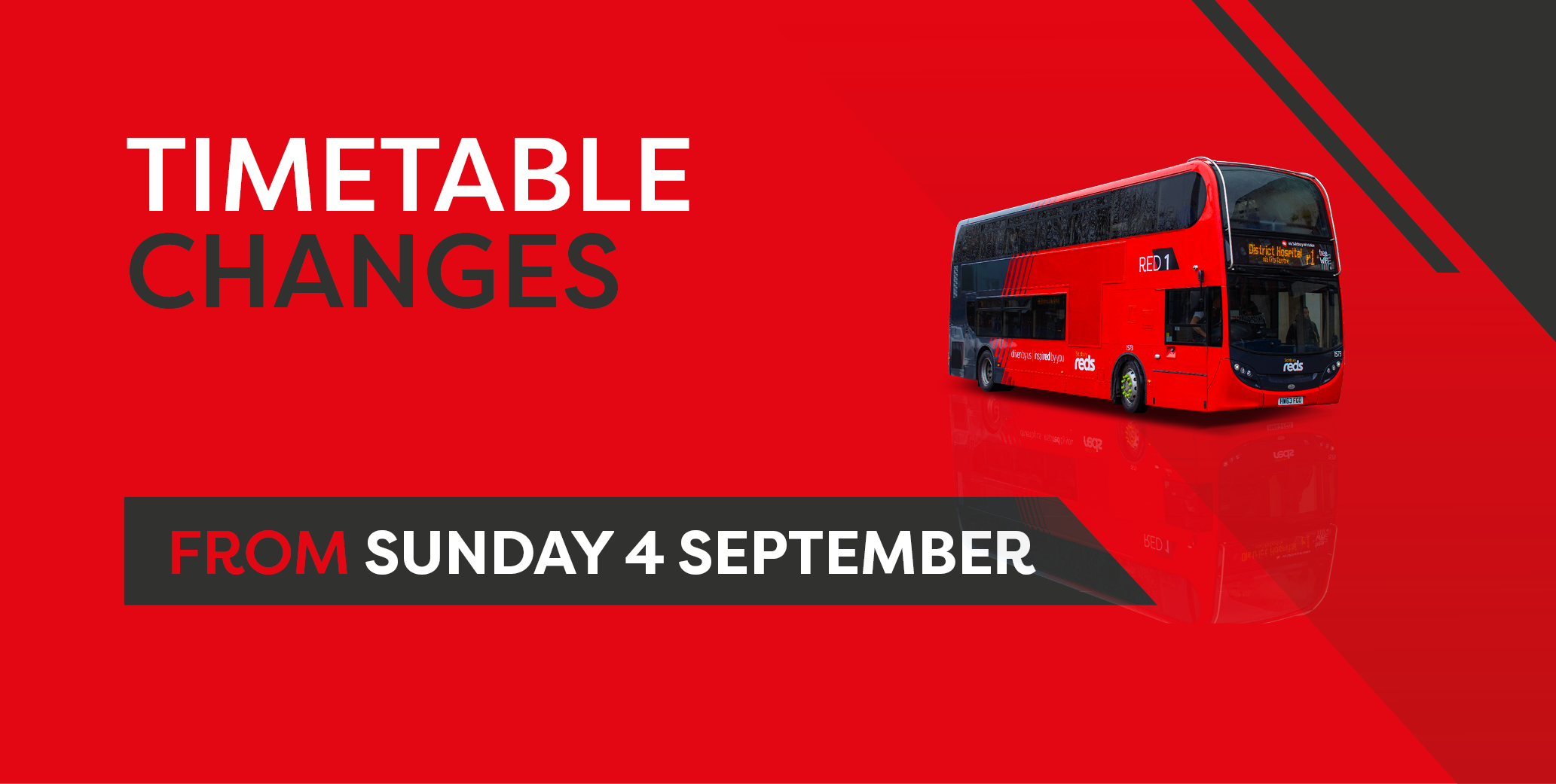 Timetable changes from September - Salisbury Reds