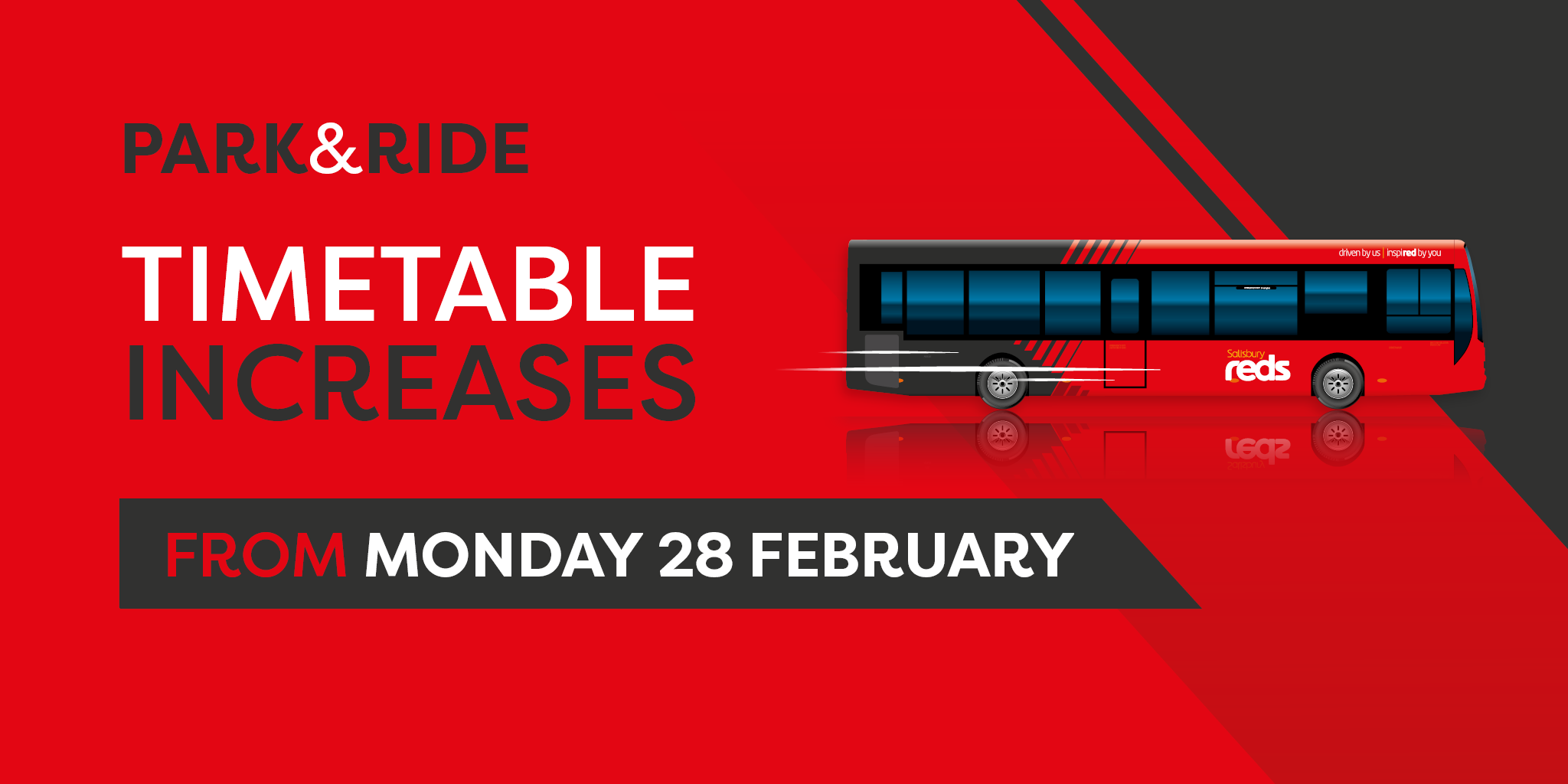Park and Ride - Timetable Increases from Monday 28th February ...