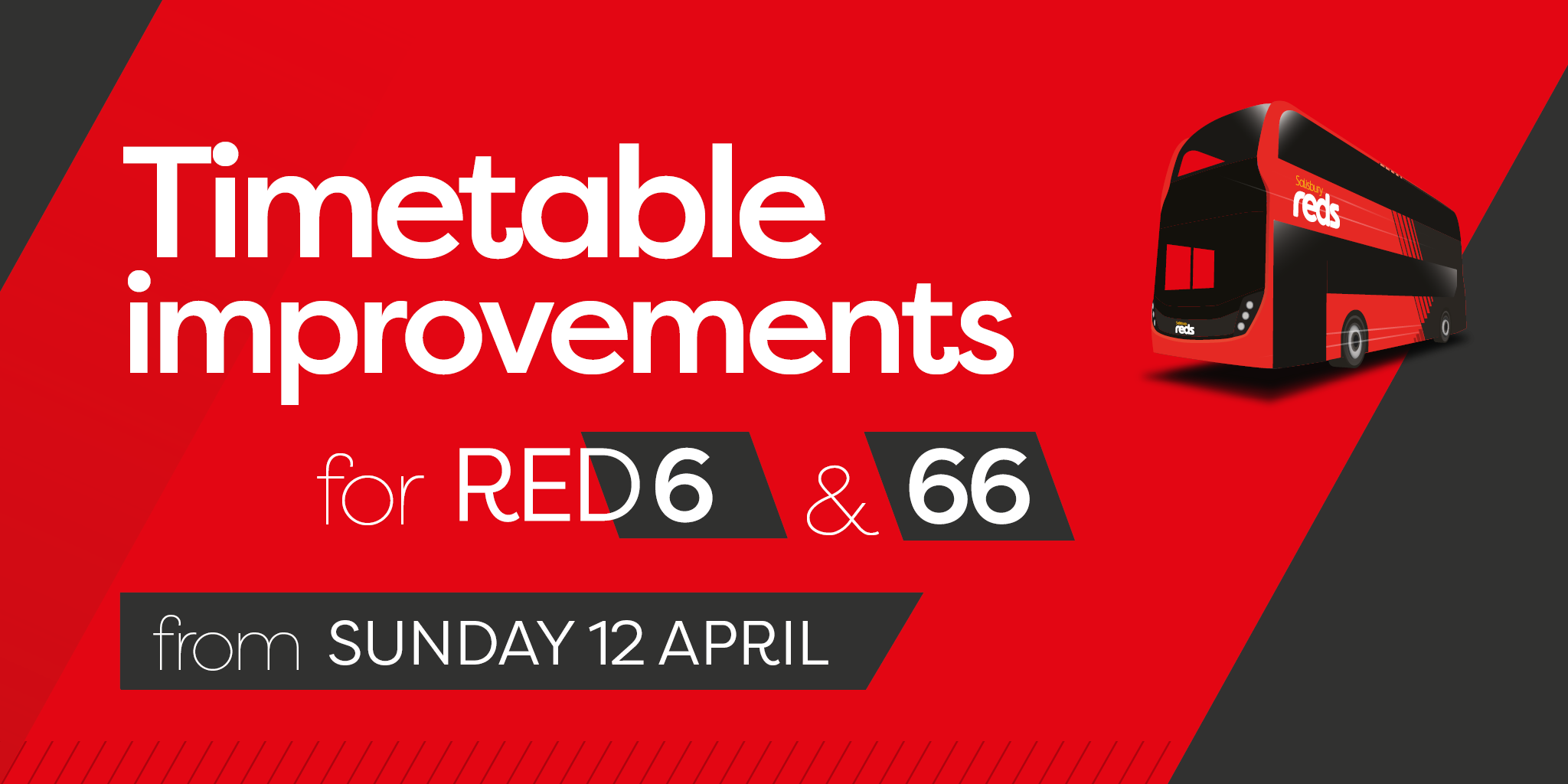Timetable improvements for Red6 and 66 services from Sunday 12 April ...