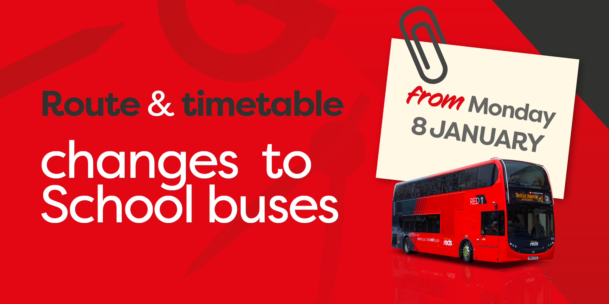 School route & bus time changes - Salisbury Reds
