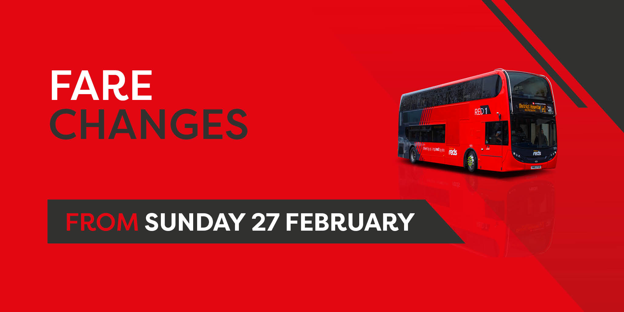 Changes to fares from Sunday 27th February - Salisbury Reds