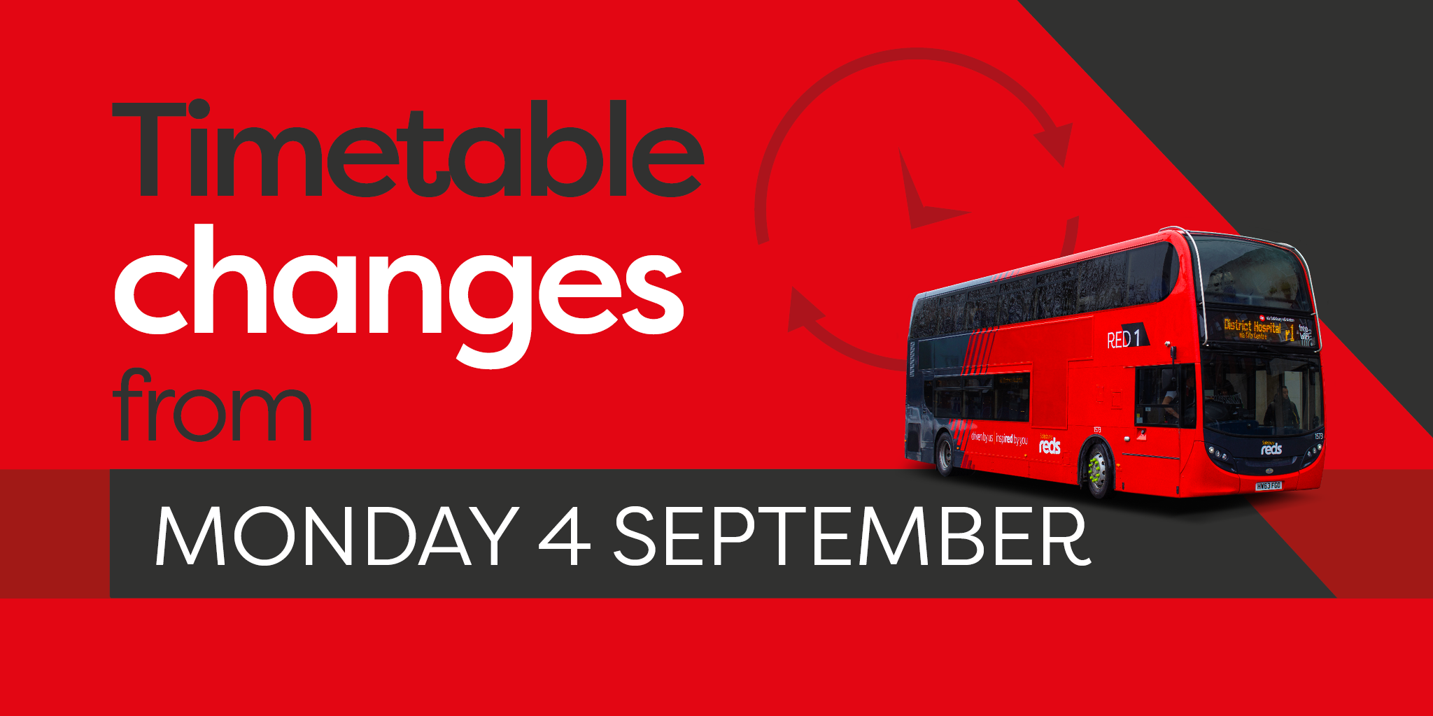 Timetable changes from Monday 4 September - Salisbury Reds