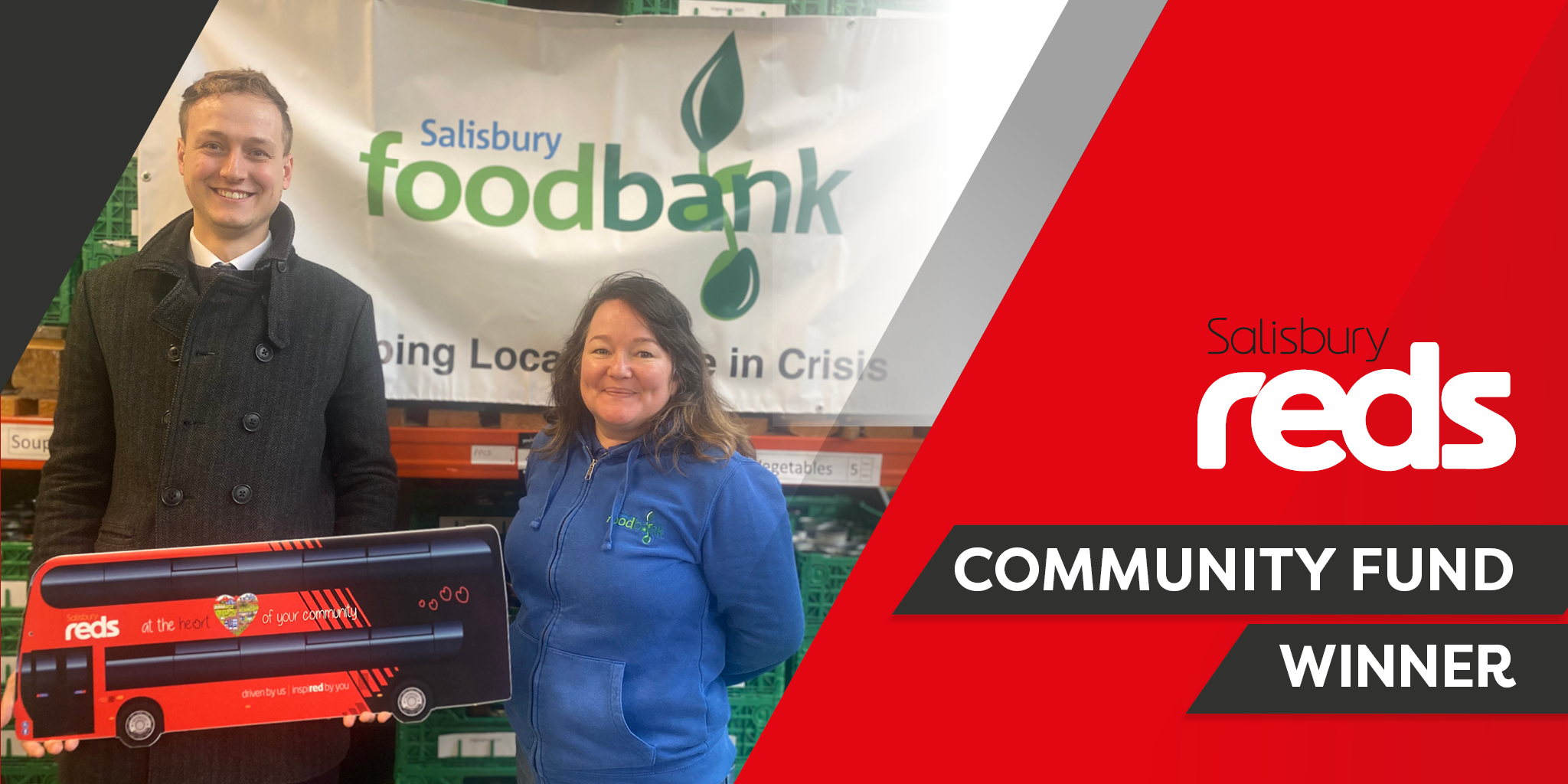 Salisbury Foodbank receive our latest Community Fund award - Salisbury Reds